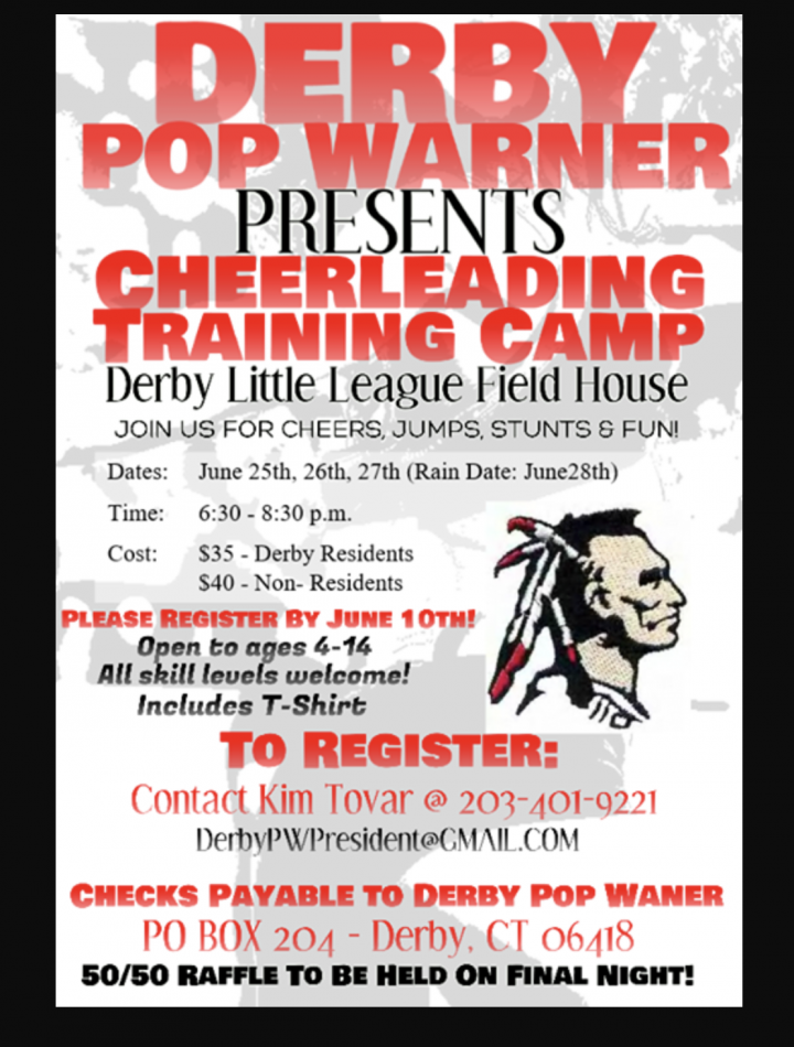 Derby Pop Warner To Host Cheerleading Camp - Valley Independent Sentinel
